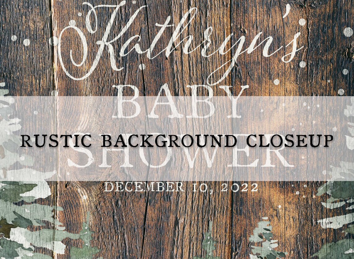 Winter Woodland Baby Shower Sign Rustic Baby Shower - Etsy