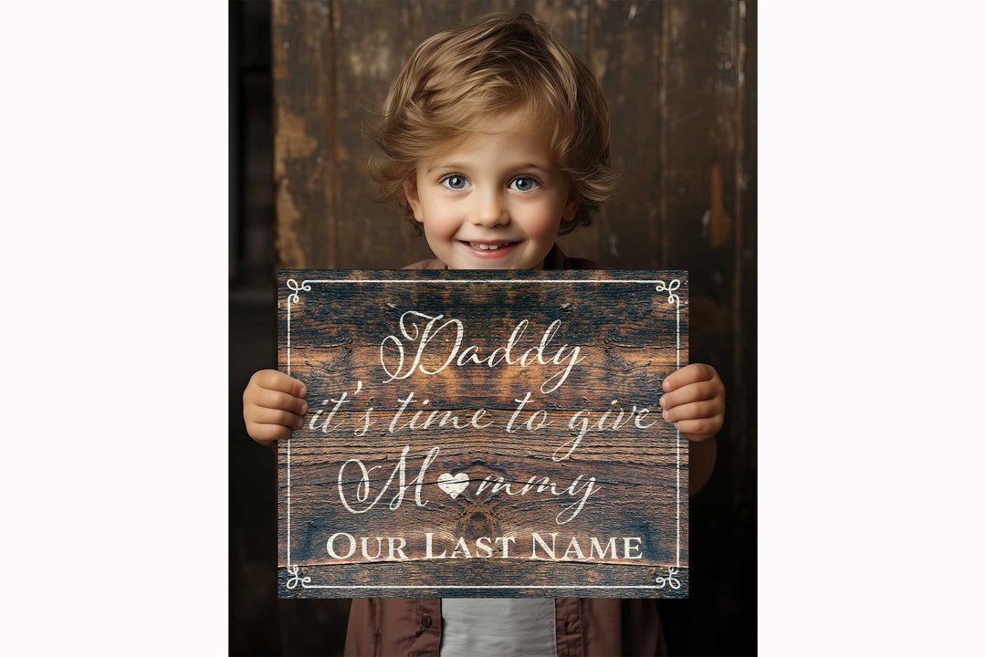 Rustic Wooden Wedding Ceremony Sign for Ring Bearer & Flower Girl ...