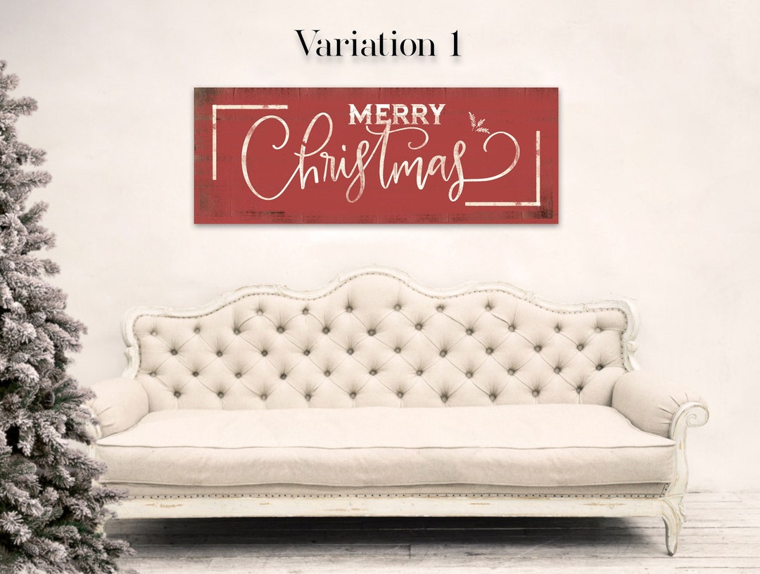 Large Merry Christmas Signs, Holiday Decor Christmas, Home Decor Signs ...