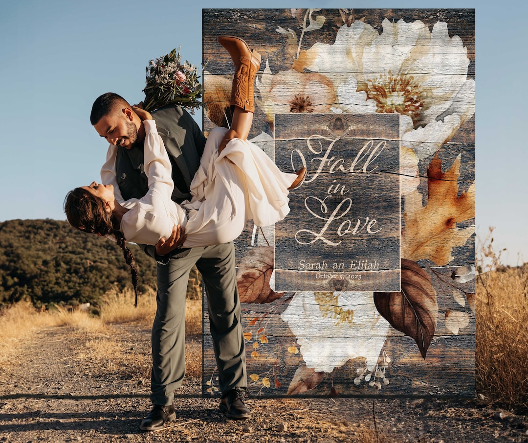 Autumn Wedding Backdrop Fall Wedding Decor Rustic Bridal - Etsy