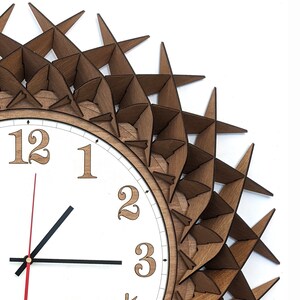 Decorative Wooden Wall Clock, Large Clock or Small Clock, Statement ...