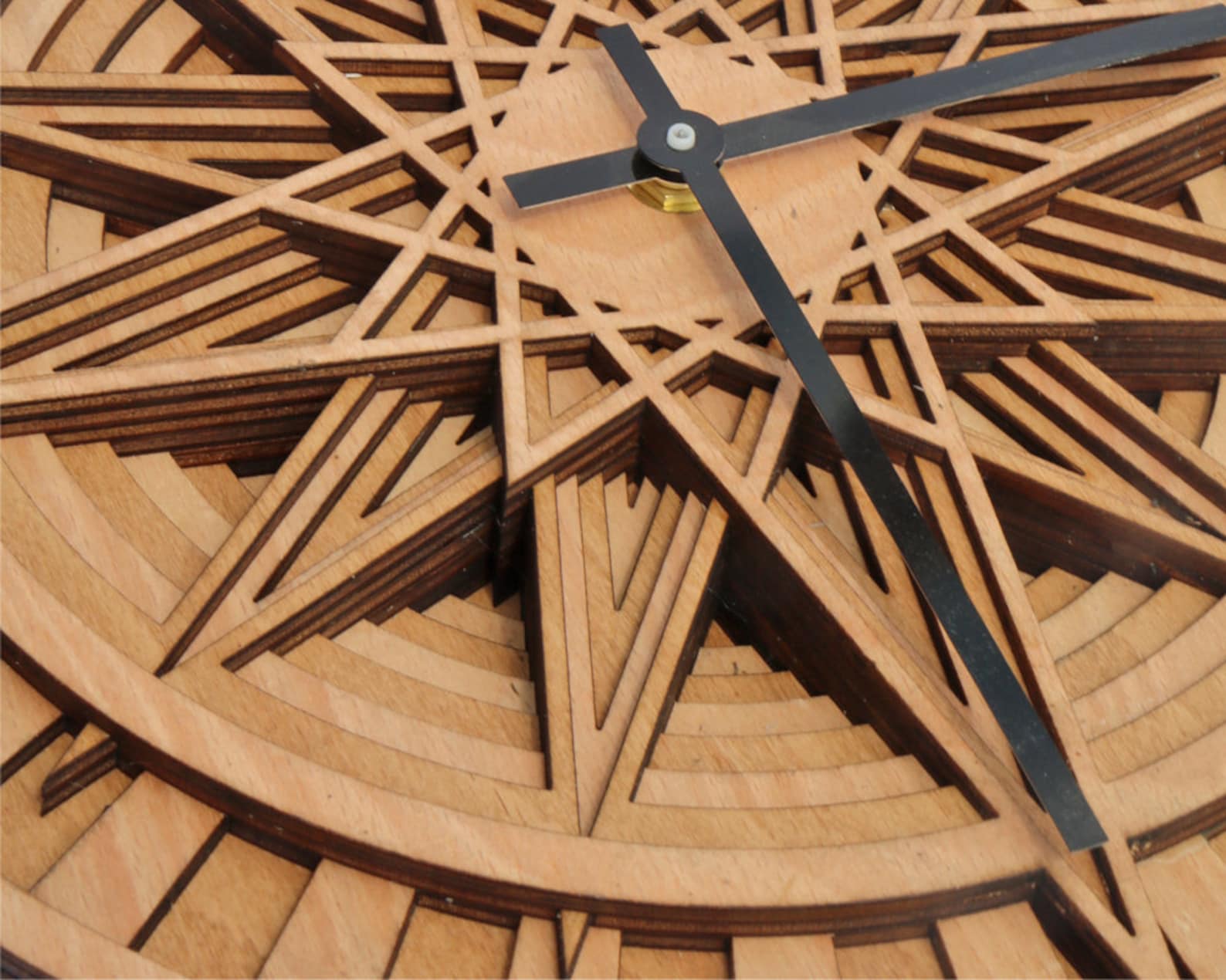 Large Wooden Clock 60cm Round Wall Clock Kitchen Clock | Etsy