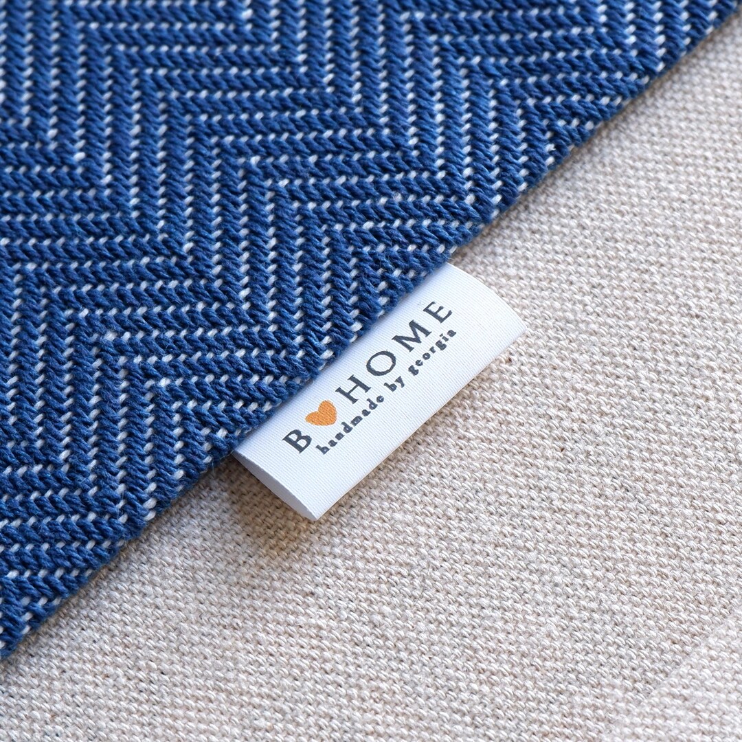 Personalised Fold Over Fabric Labels for Handmade, Custom Tags, Fabric ...