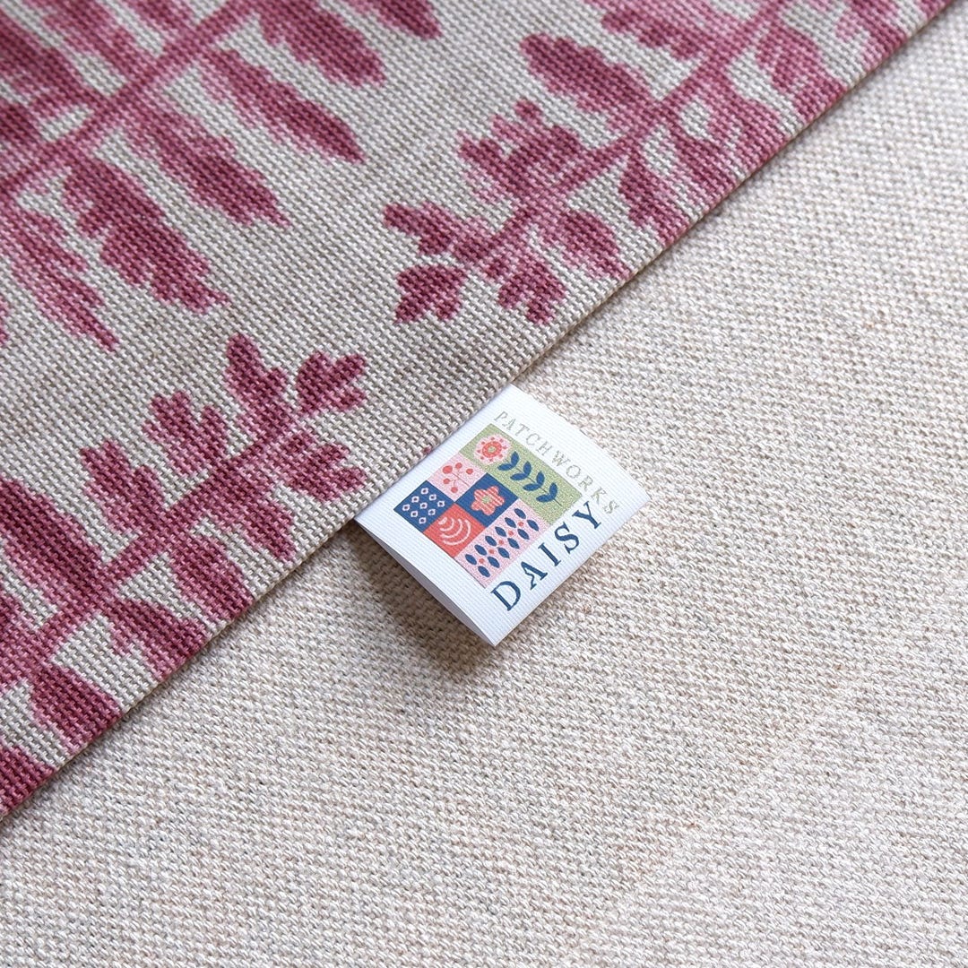 Personalised Fold Over Fabric Labels for Handmade, Custom Tags, Fabric ...