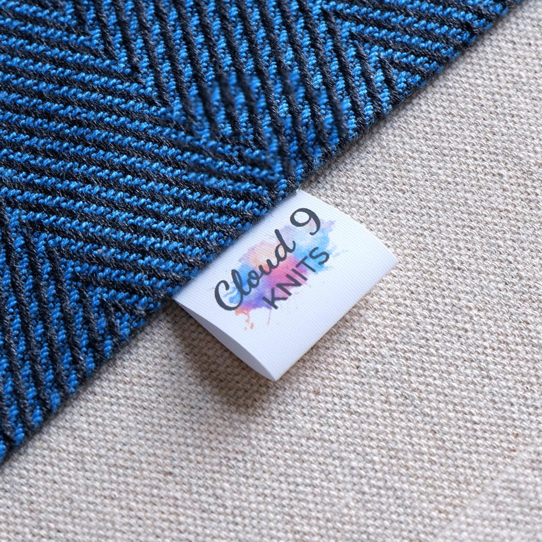 Fold Over Fabric Labels for Handmade, Customise With Your Logo, Custom ...
