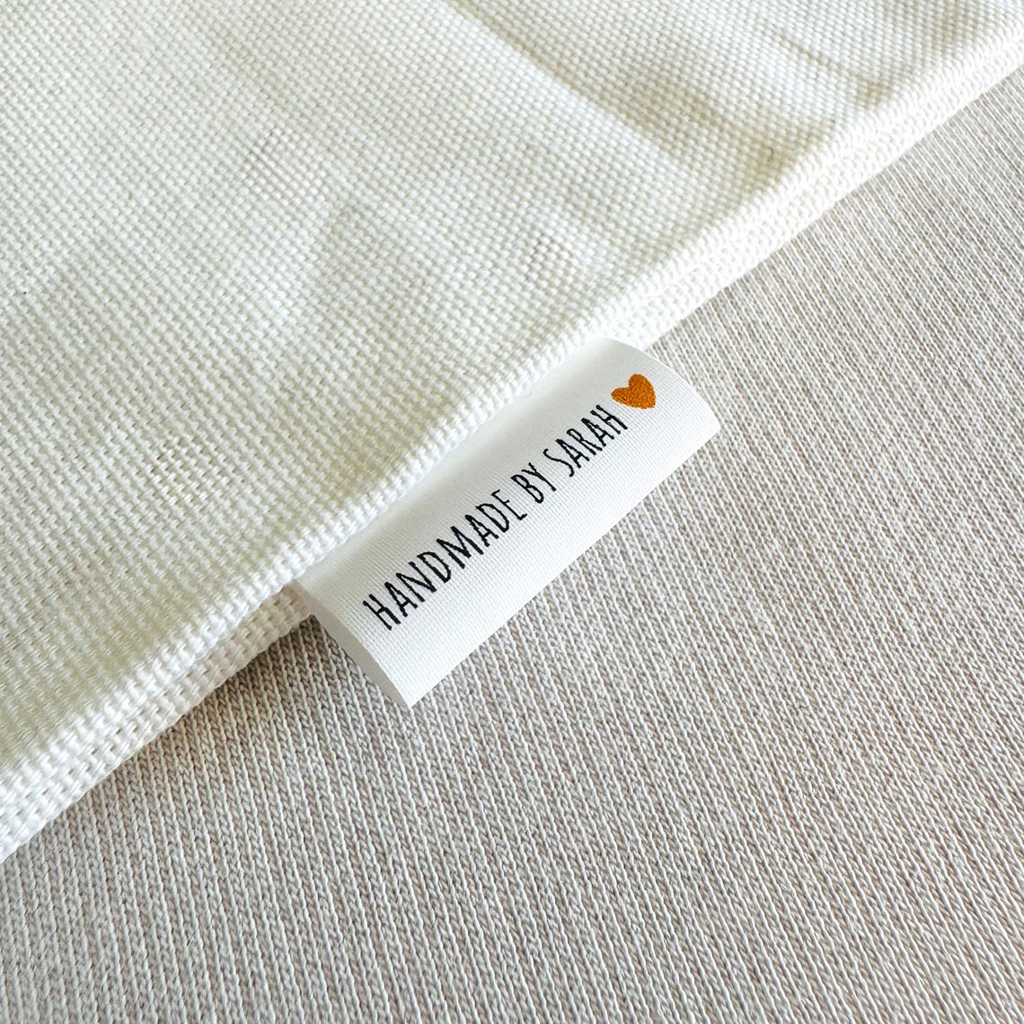 Personalized Labels, Custom Fold Over Label, Fabric Labels, Sewing ...