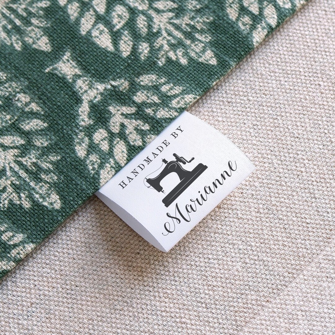 Personalised Sewing Labels 25 X 50mm or 30 X 60mm – Custom Clothing ...