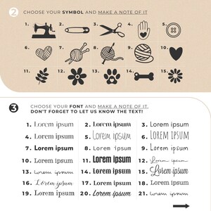 Custom Fabric Labels, Sewing Labels, 30mmx30mm Fold-over, Cotton, to ...