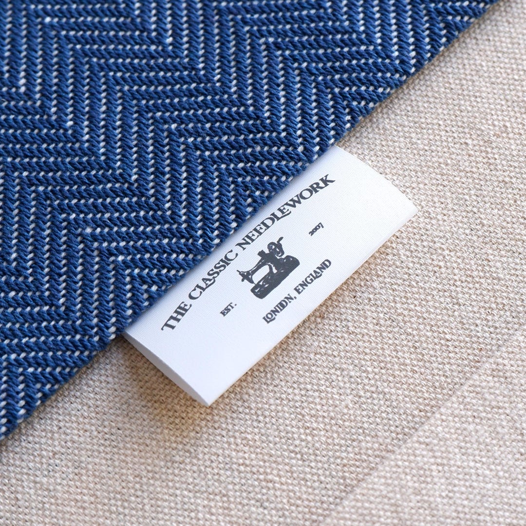 Custom Fabric Label, Flat Sew on Fabric Tags, Personalized Tags, Sew-on ...