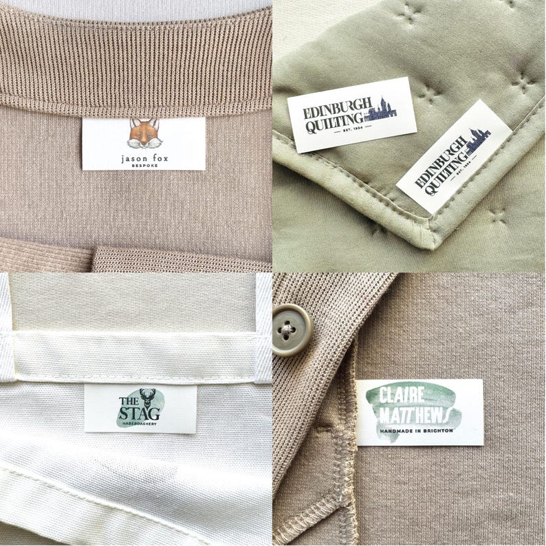 Personalised Fabric Labels for Knitted Garments,knits and Crochet ...