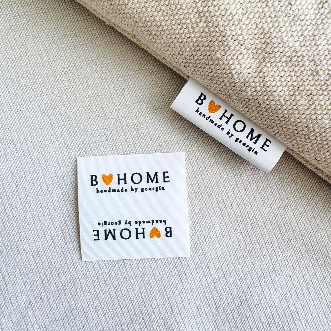 Custom Logo Labels, Custom Fold Over Label, Fabric Labels, Sewing ...