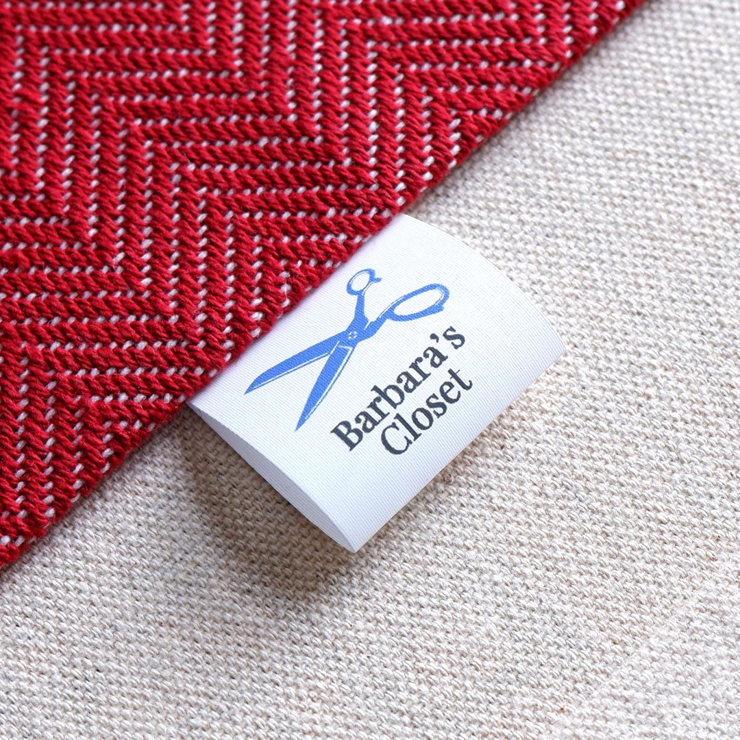 Handmade Fold-over Fabric Labels, Fabric Garment Product Tags for ...