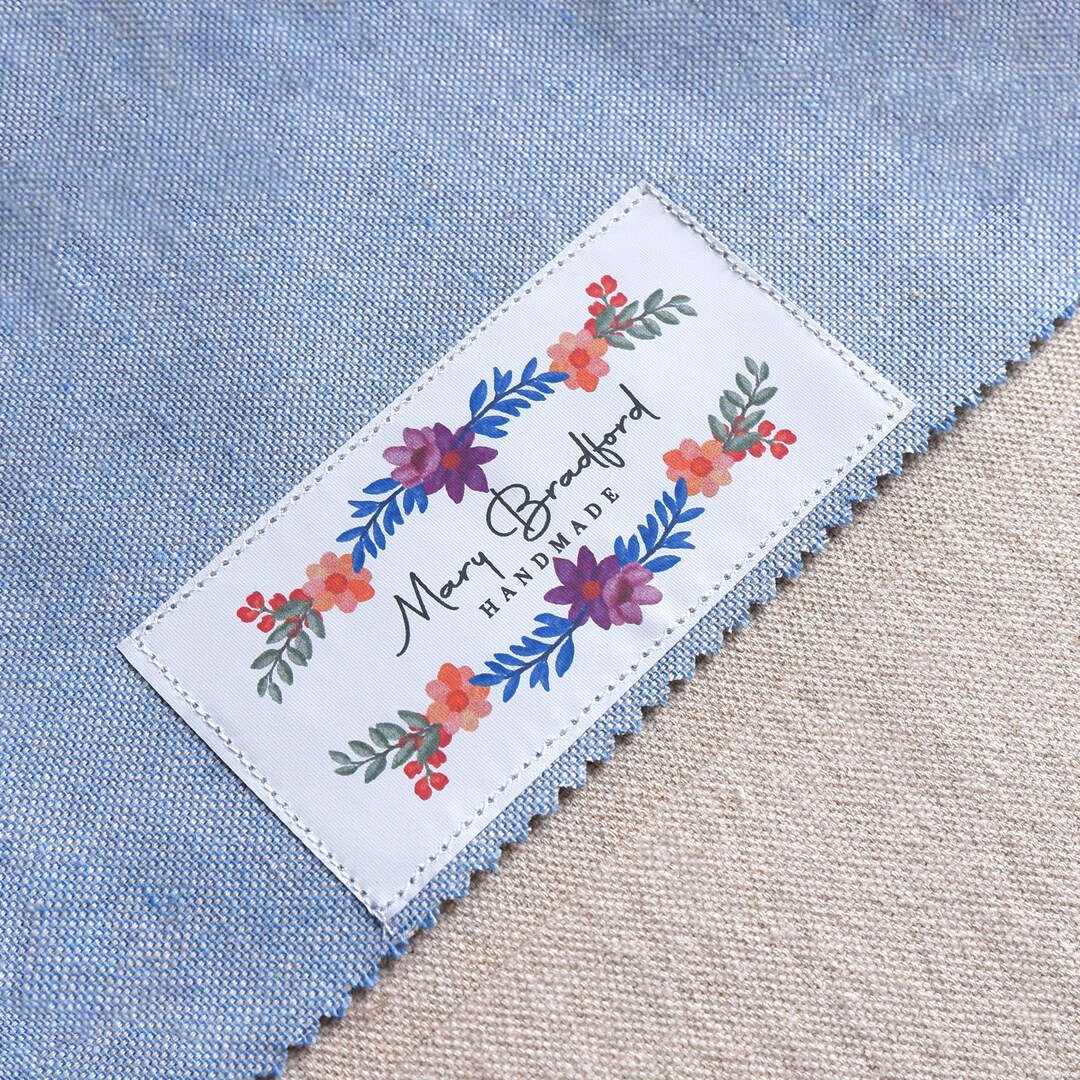 Personalized Fold Over Fabric Labels for Handmade, Custom Labels ...