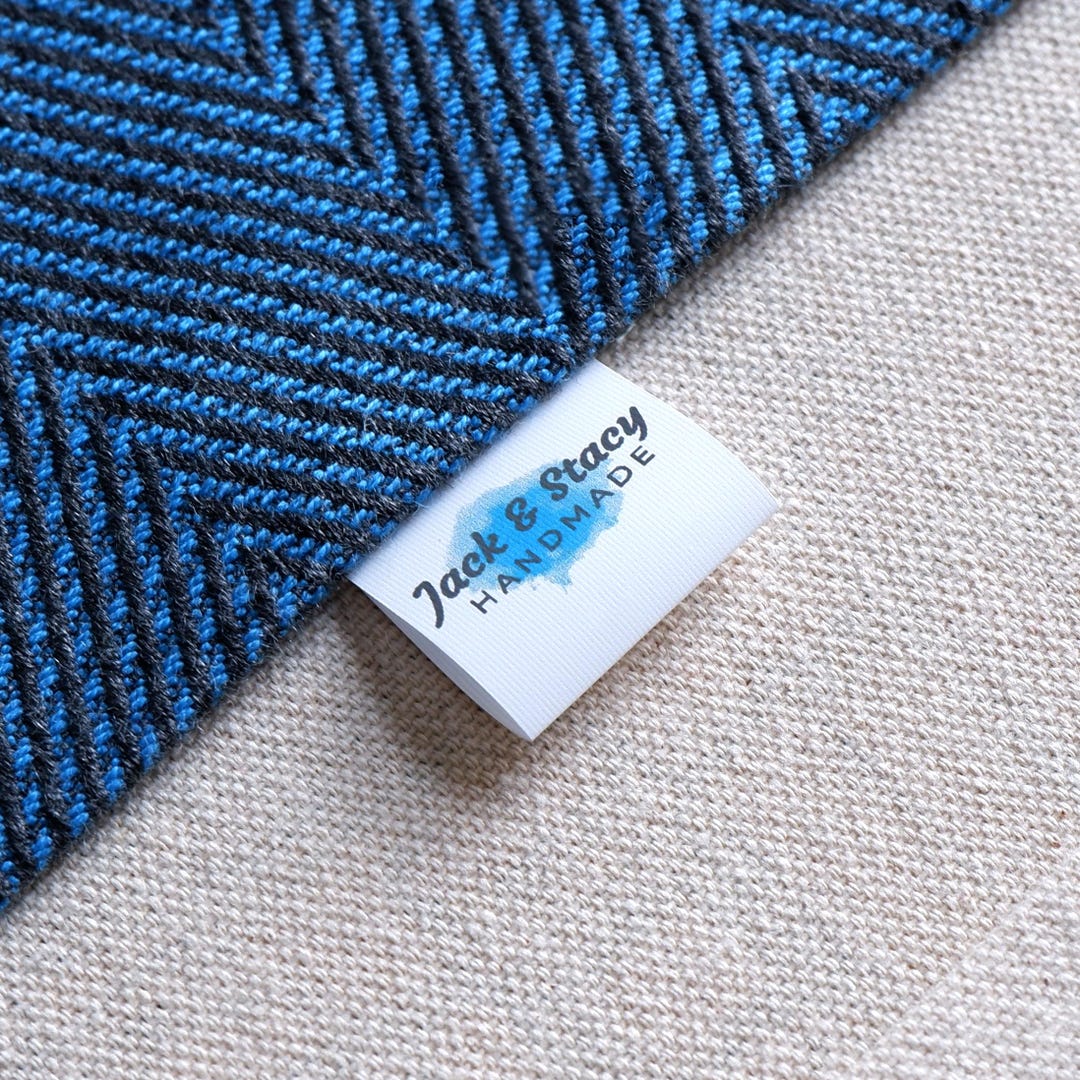 Fabric Sewing Labels, 30mmx30mm Fold-over, Iron-on, Cotton, to ...