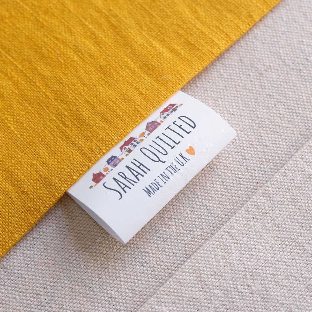 Custom Cotton Labels for Knitting, Personalised Tags With Name or Logo ...