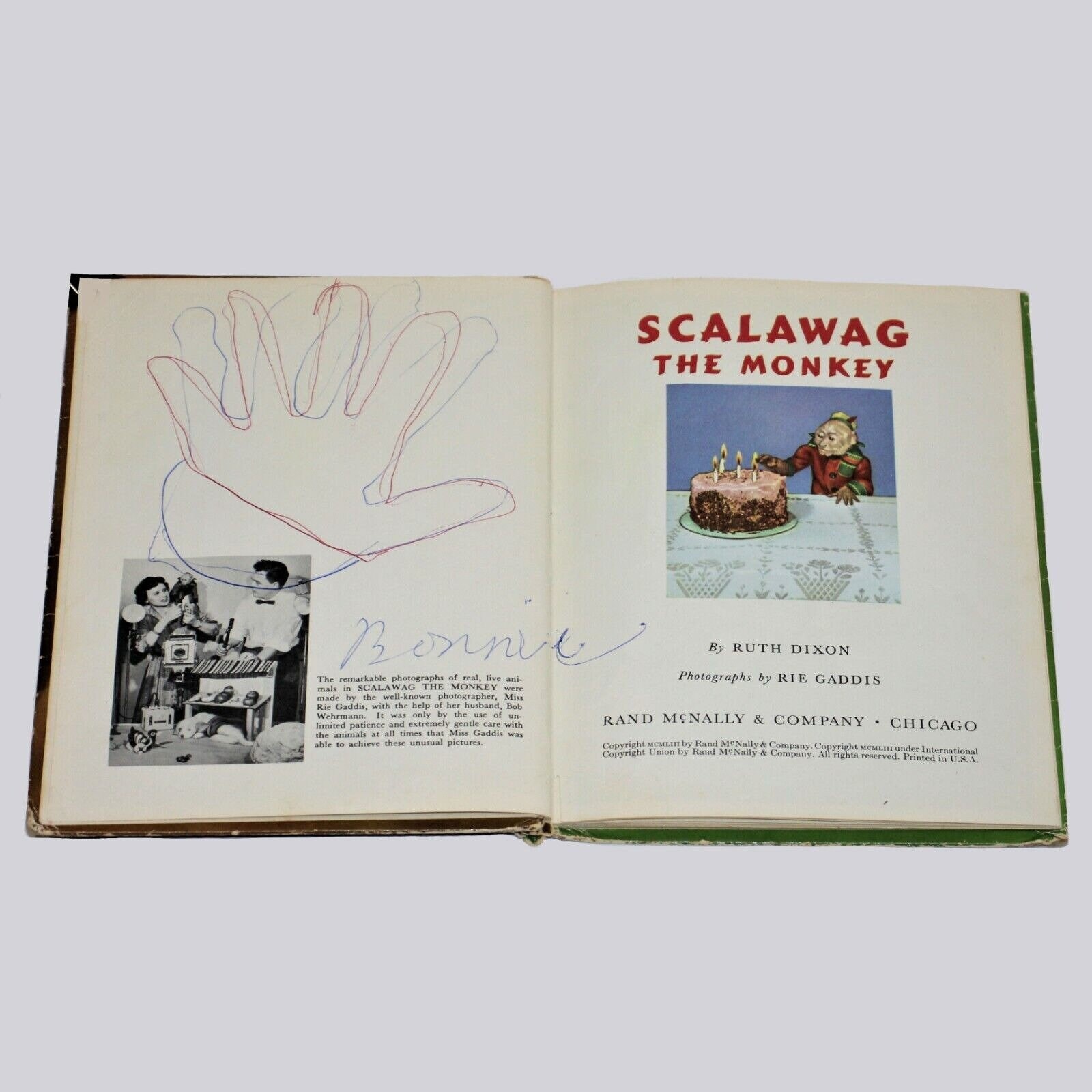 Vtg 1950's Rand Mcnally Scalawag the Monkey 477 - Etsy