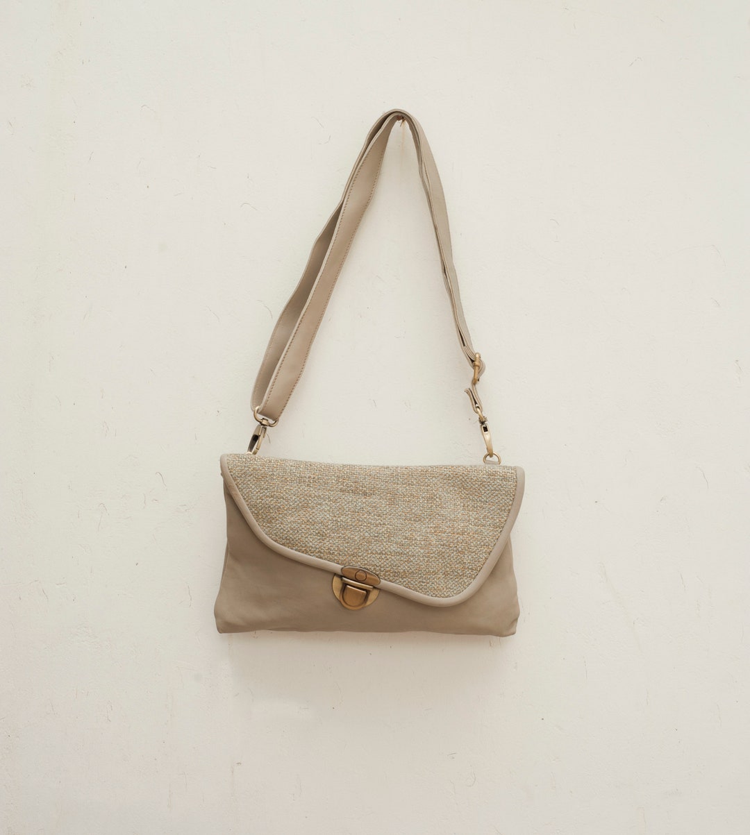 Minimal Crossbody Leather Handbag With Adjustable Straps - Etsy