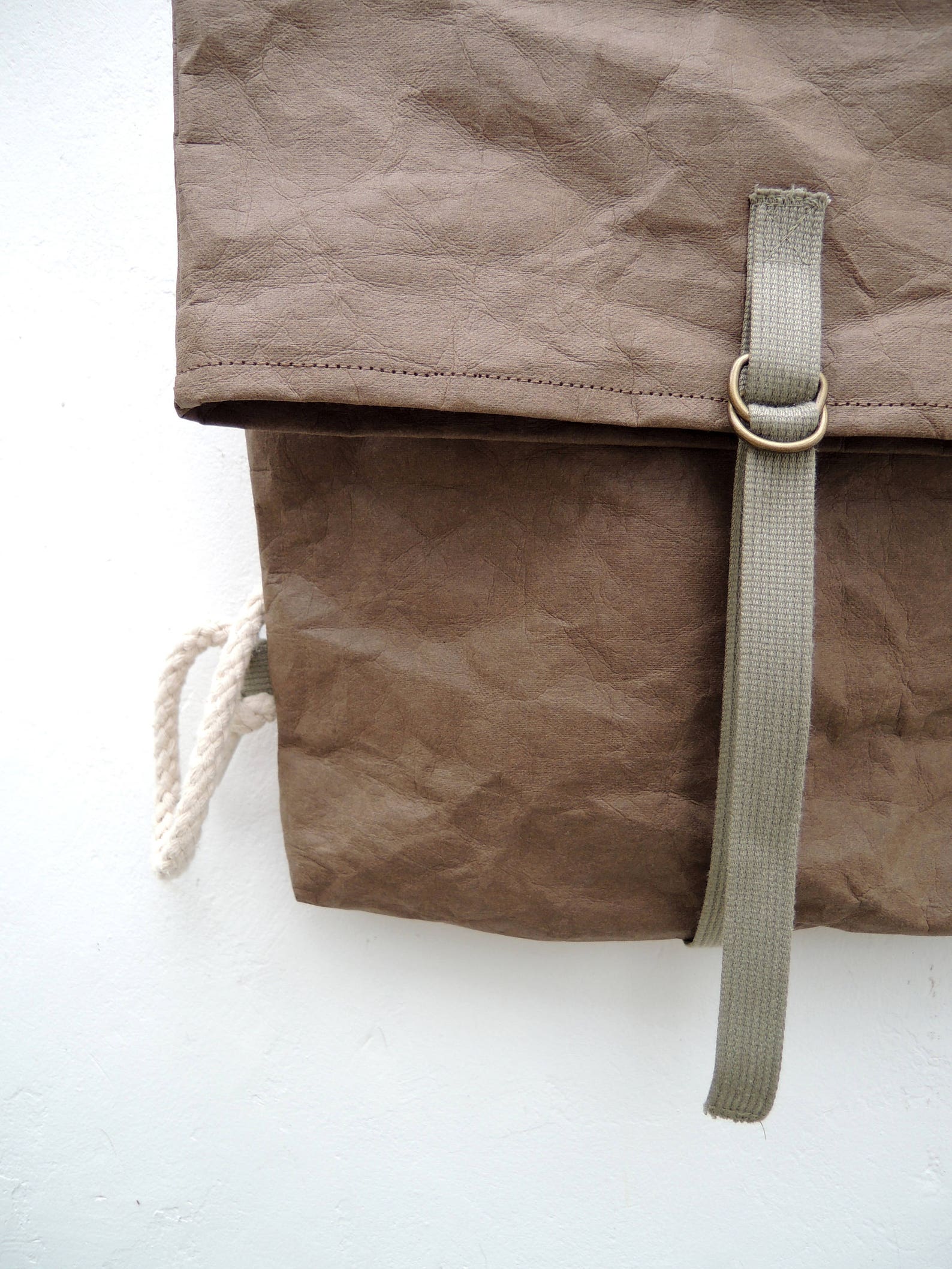 Minimal Paper Fabric Backpack: Eco Vegan Rucksack - Etsy