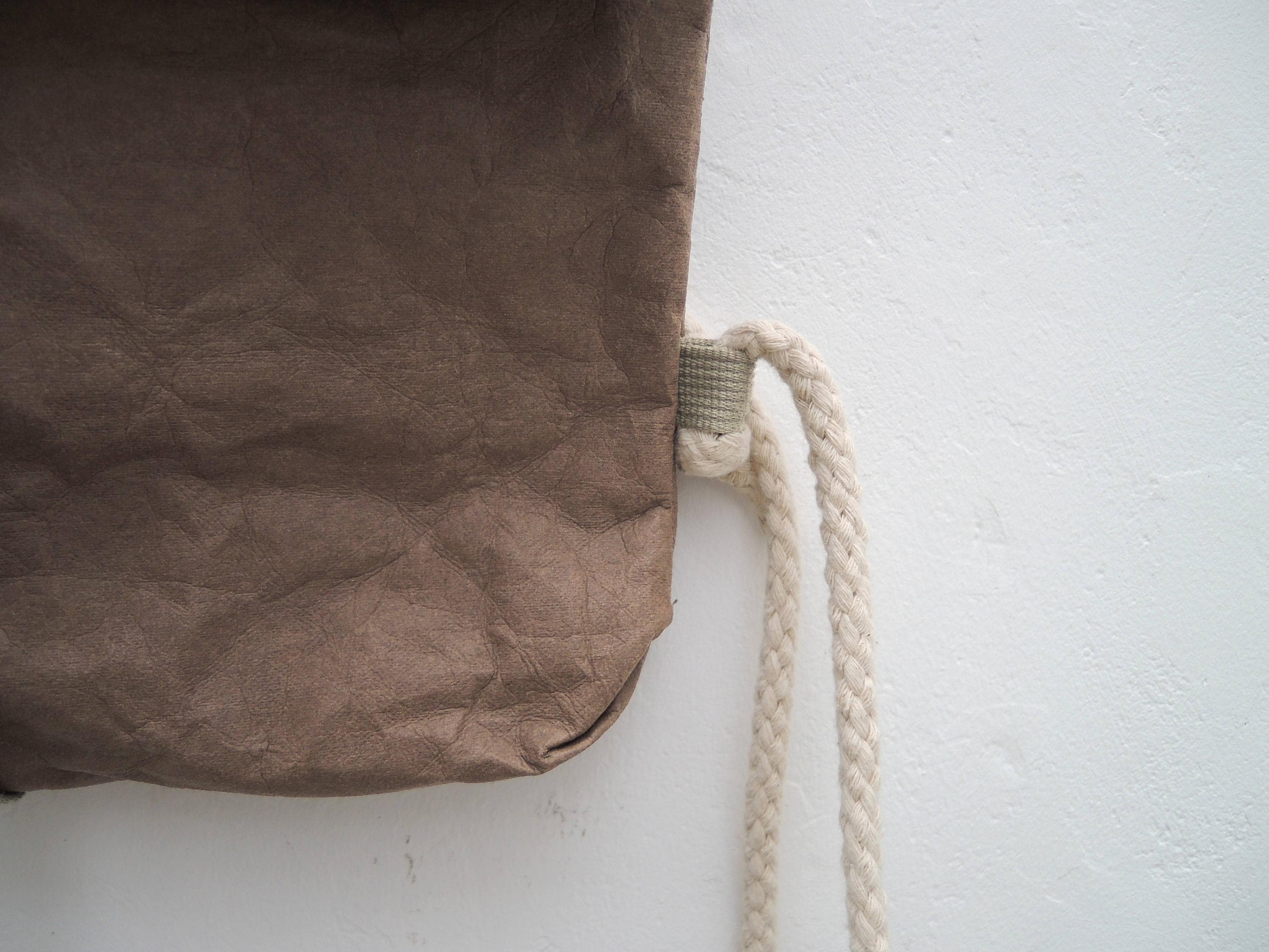 Minimal Paper Fabric Backpack: Eco Vegan Rucksack - Etsy