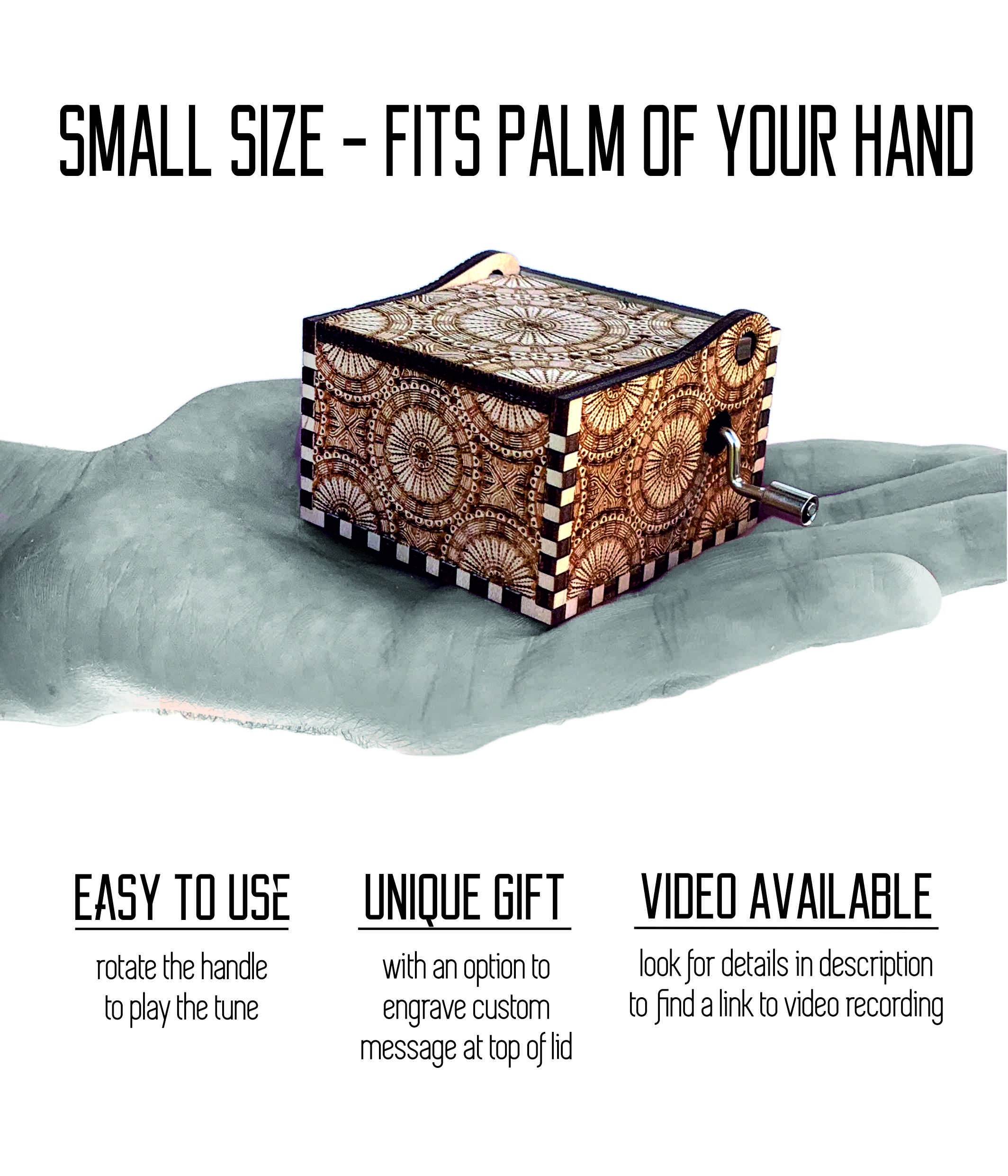 What a Wonderful World - Louis Armstrong - Hand Crank Wood Music Box ...