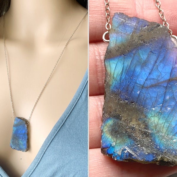 Labradorite Necklace - Etsy
