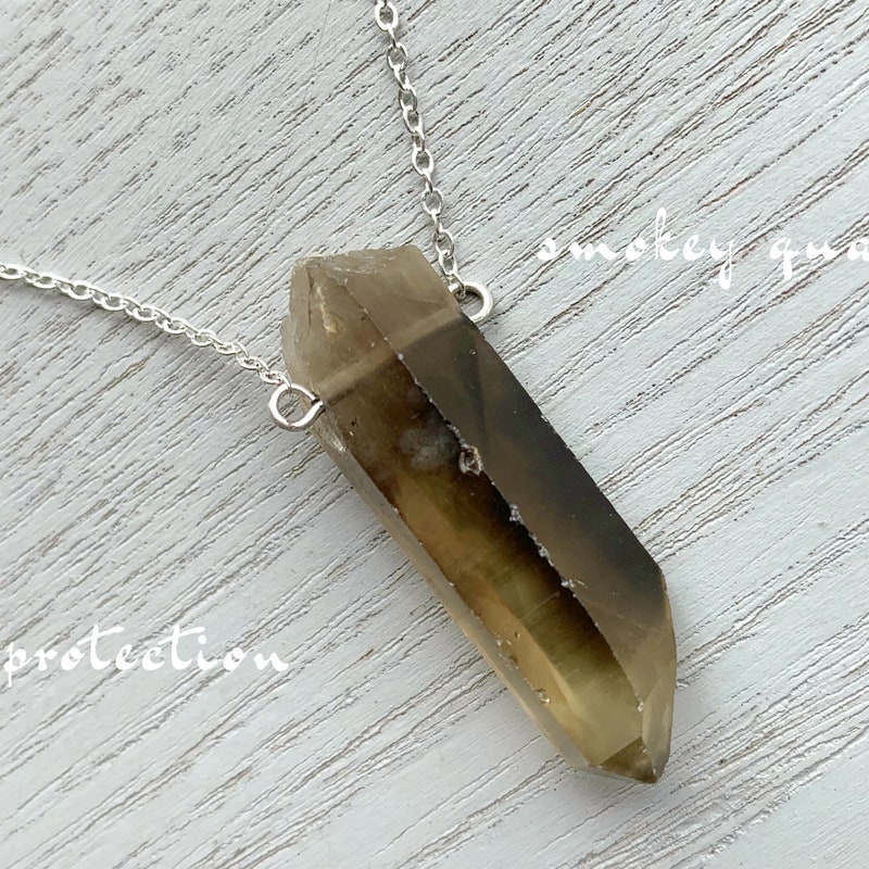 Smoky Quartz Necklace - Etsy