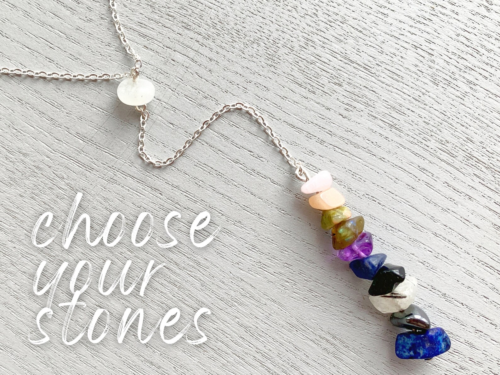 Personalized Crystal Necklace Custom Crystal Necklace Custom | Etsy