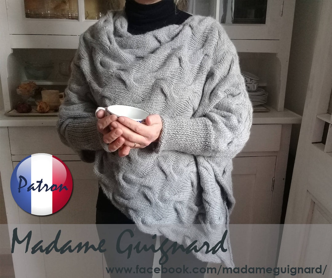 Patron De Poncho A Tricoter Gratuit