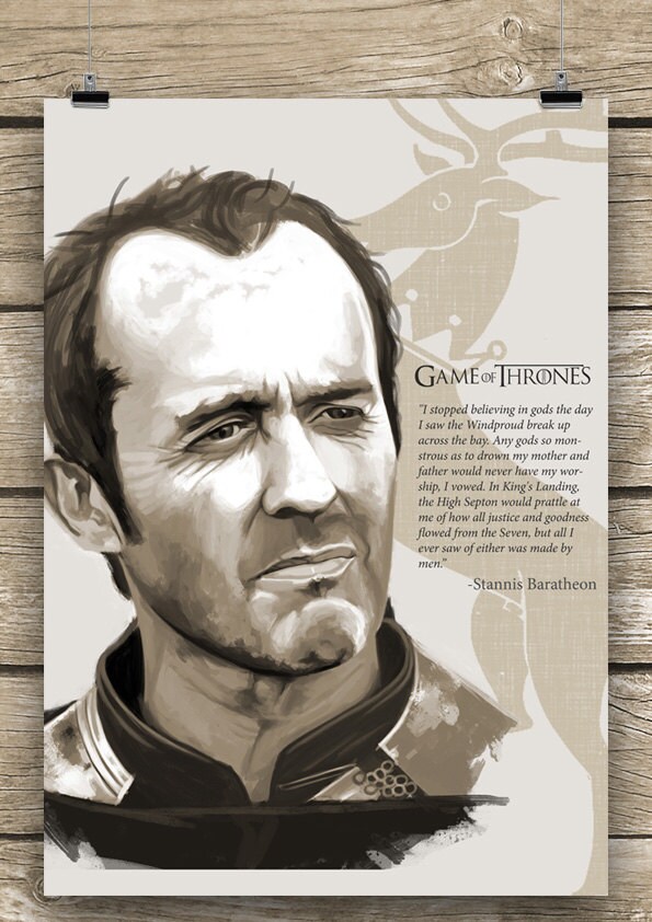 Stannis Baratheon Poster, House Baratheon Poster, Game of Thrones ...