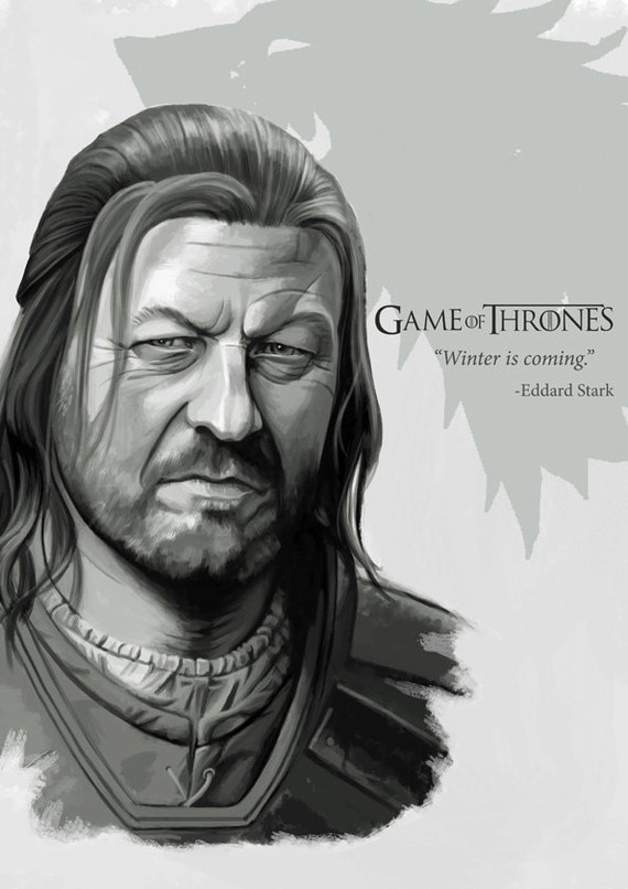 Ned Stark Art Akhuratha Wall Poster