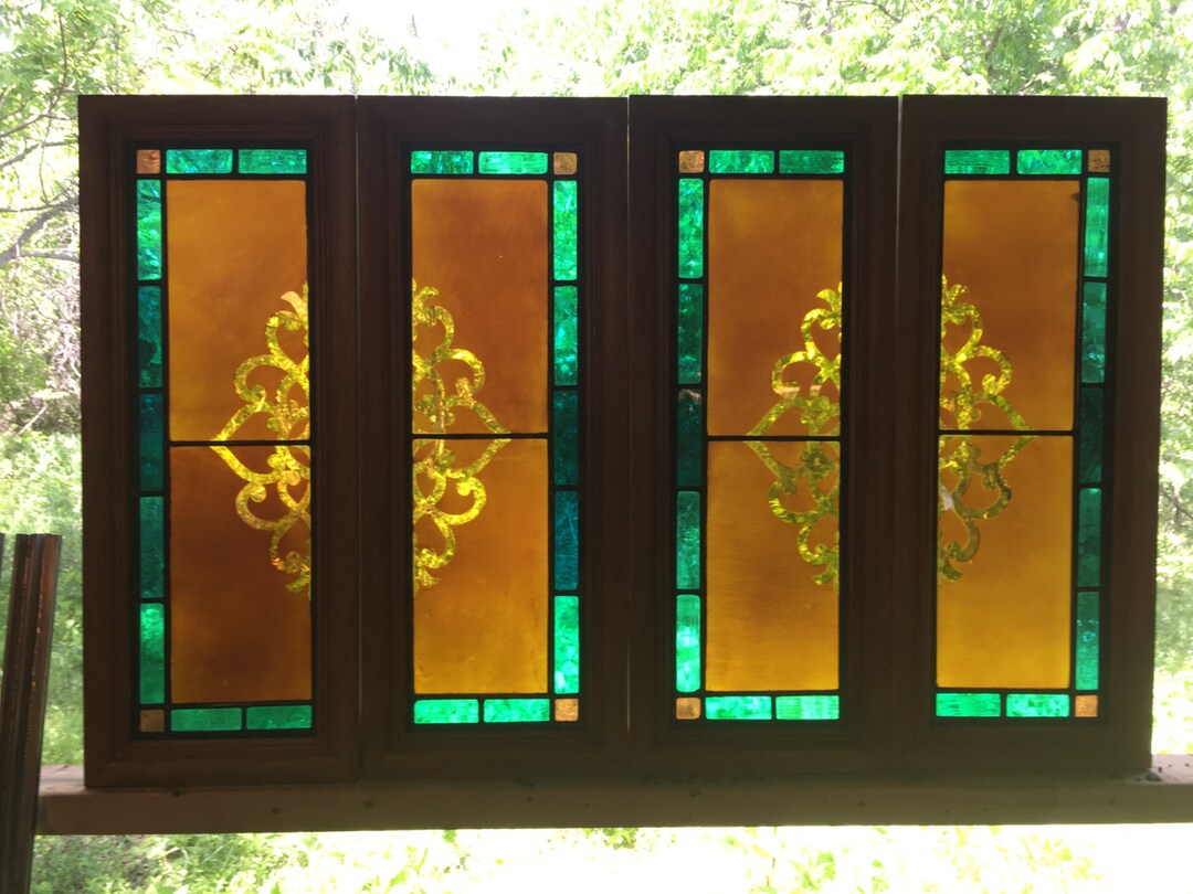 Stained Glass Cabinet/shutter Inserts - Etsy