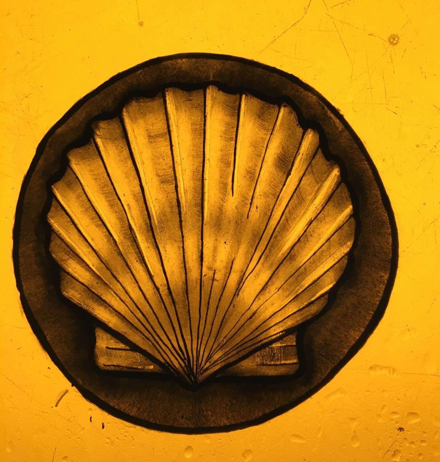 Baptism Shell Stained Glass