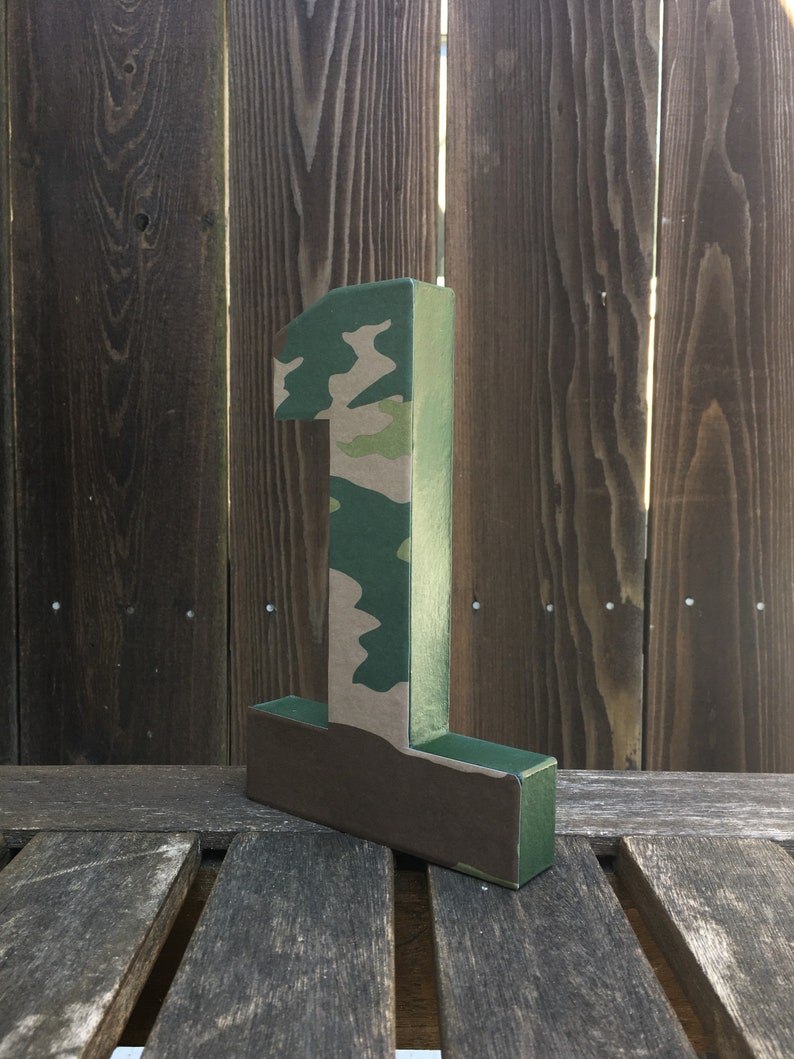 Number 1 Photo Prop, First Birthday, Camo Number 1, Camo Birthday, Camo ...