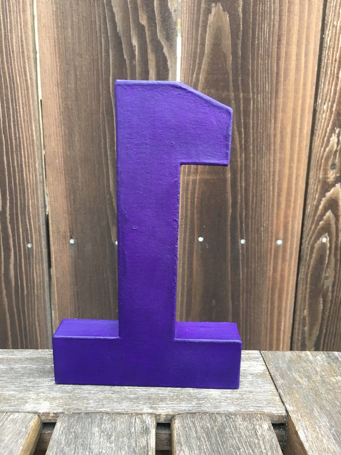 Number 1 Photo Prop Number One Purple 1st Birthday | Etsy