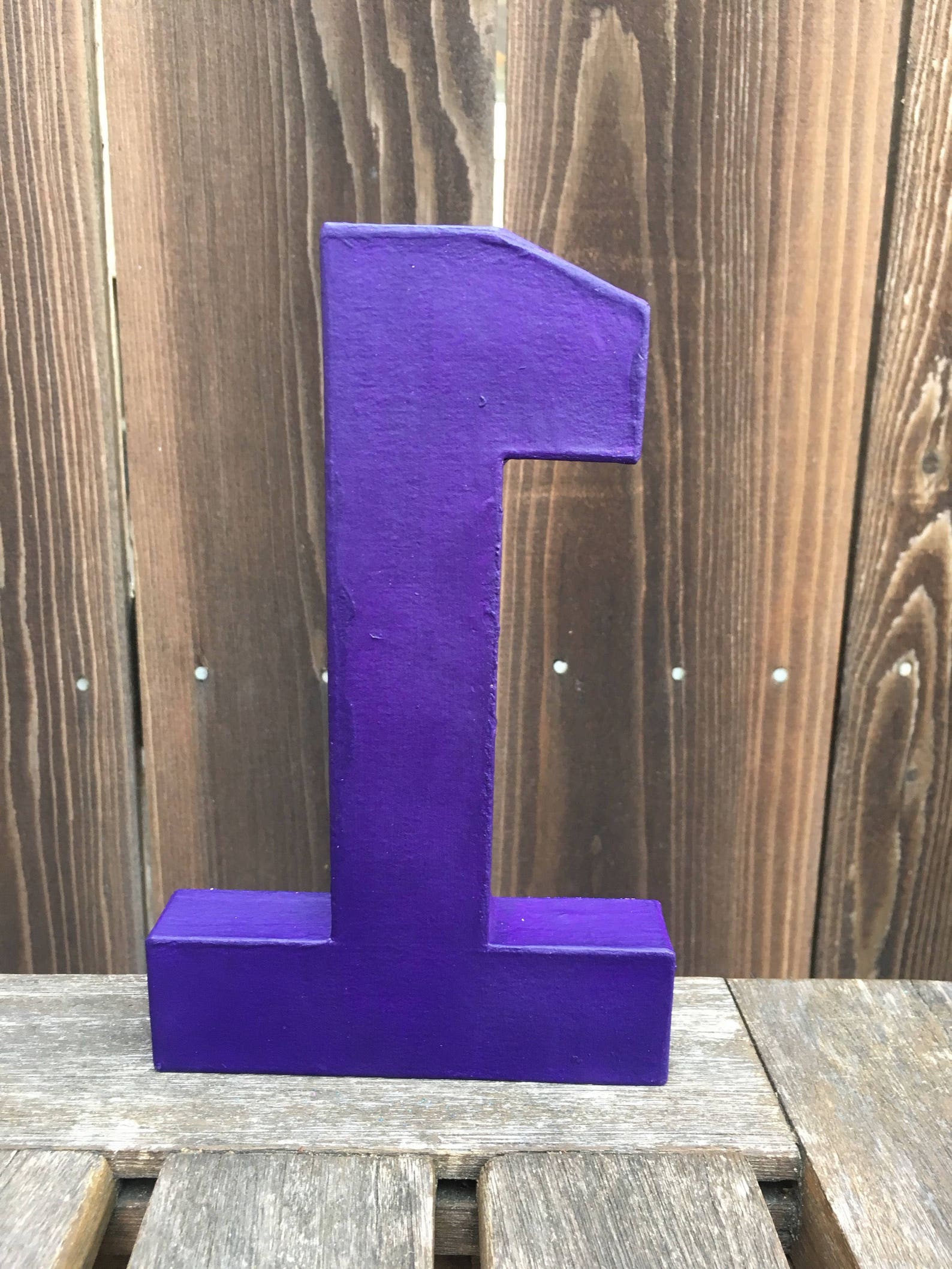 Number 1 Photo Prop Number One Purple 1st Birthday | Etsy