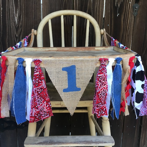 Cowboy Highchair Banner - Etsy