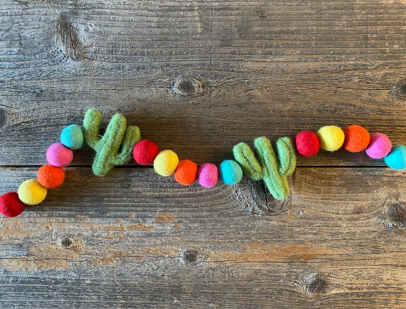 Fiesta Garlandfiesta Felt Garlandfiesta Decorfelt Ballfelt - Etsy