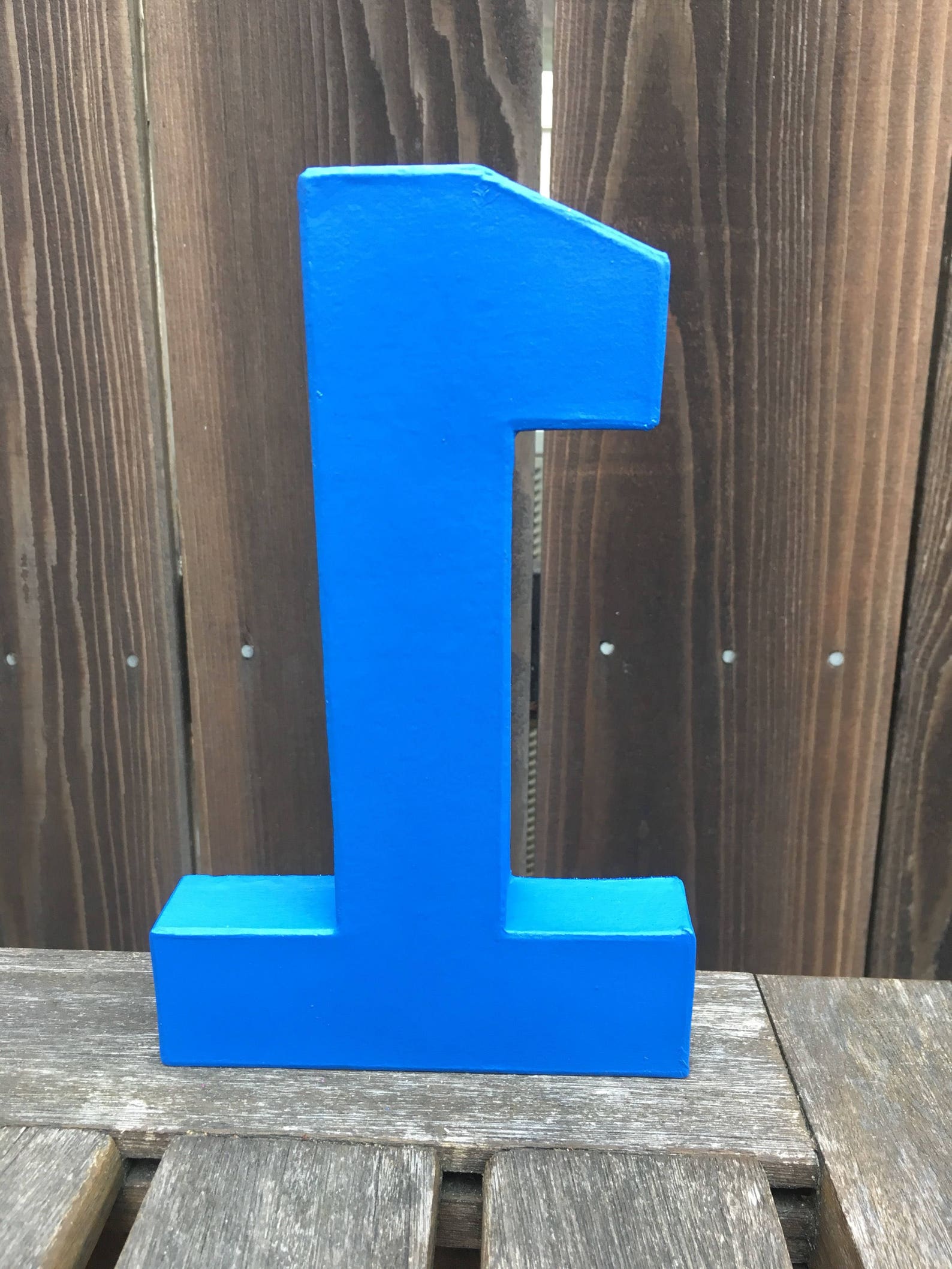 Number 1 Photo Prop First Birthday 1st Birthday Blue Photo - Etsy