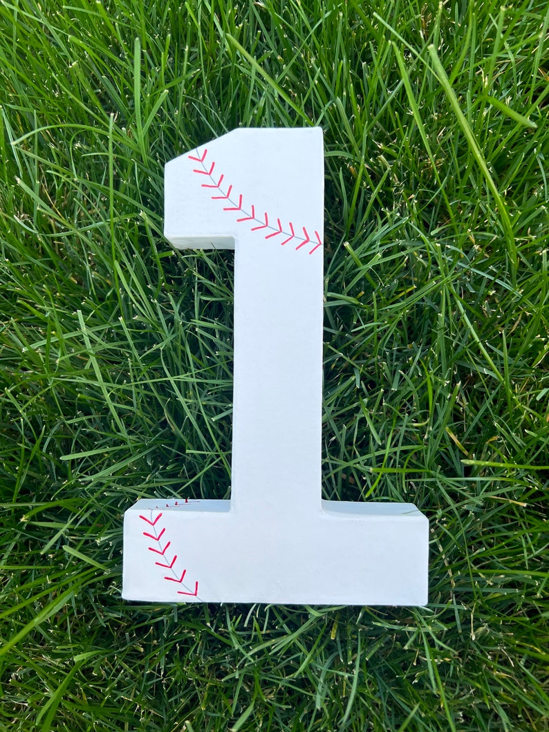 Number 1 Photo Prop,first Birthday,baseball Number 1,sports Birthday ...