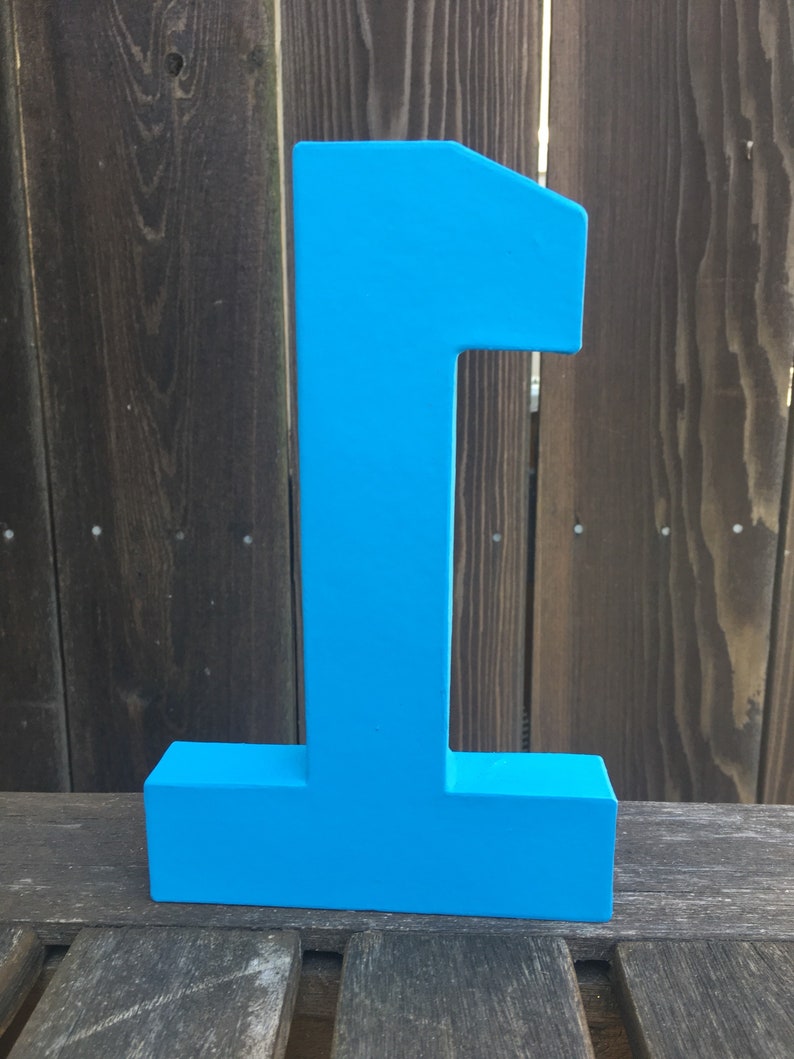 Number 1 Photo Prop, Number One Photo Prop, Number One, Turquoise ...