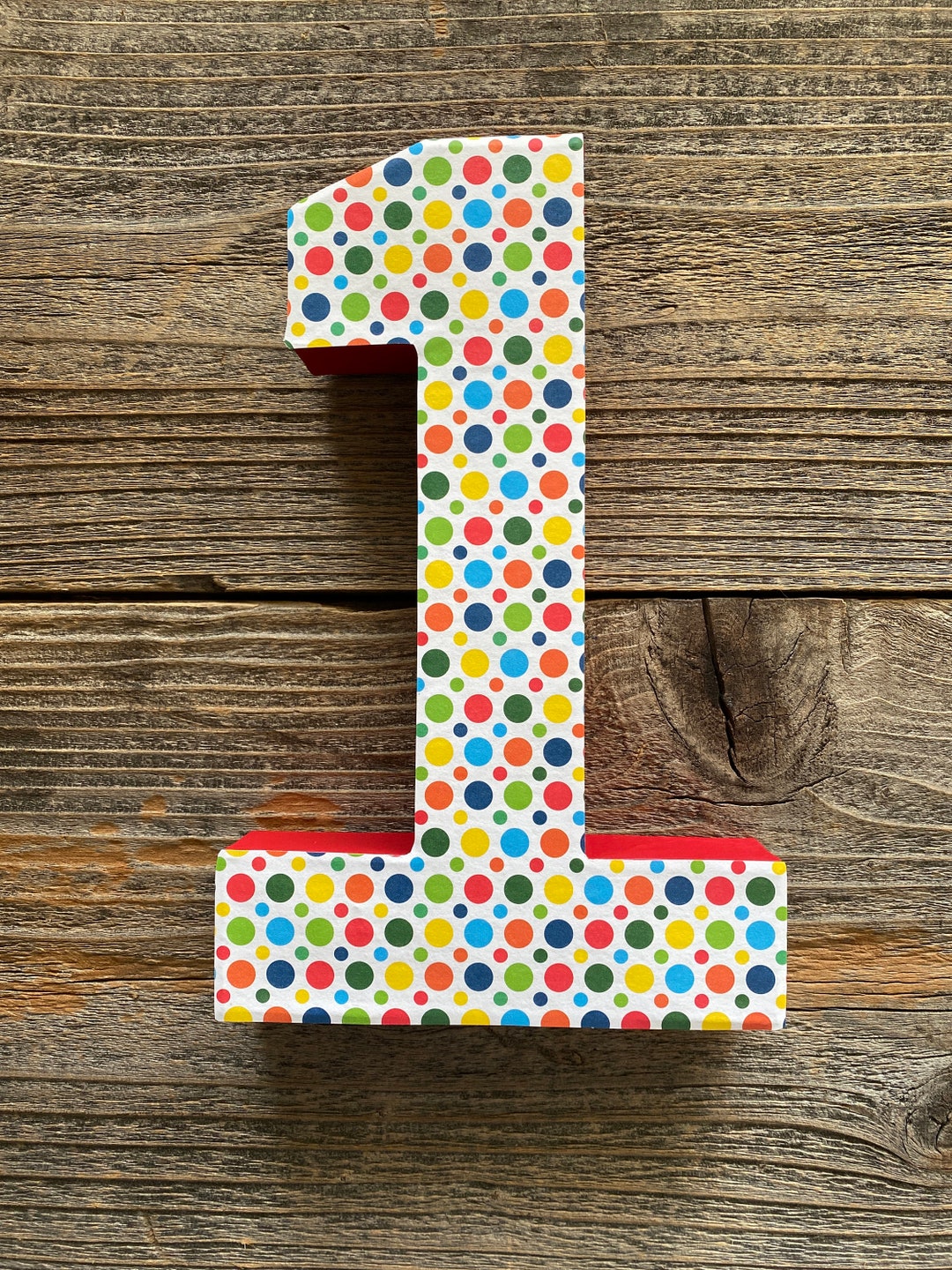 Number 1 Photo Prop,first Birthday,circus First Birthday,polka Dot,cake ...