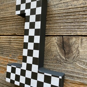 Number 1 Photo Prop,checkered Theme,race Car,first Birthday,indy 500 ...