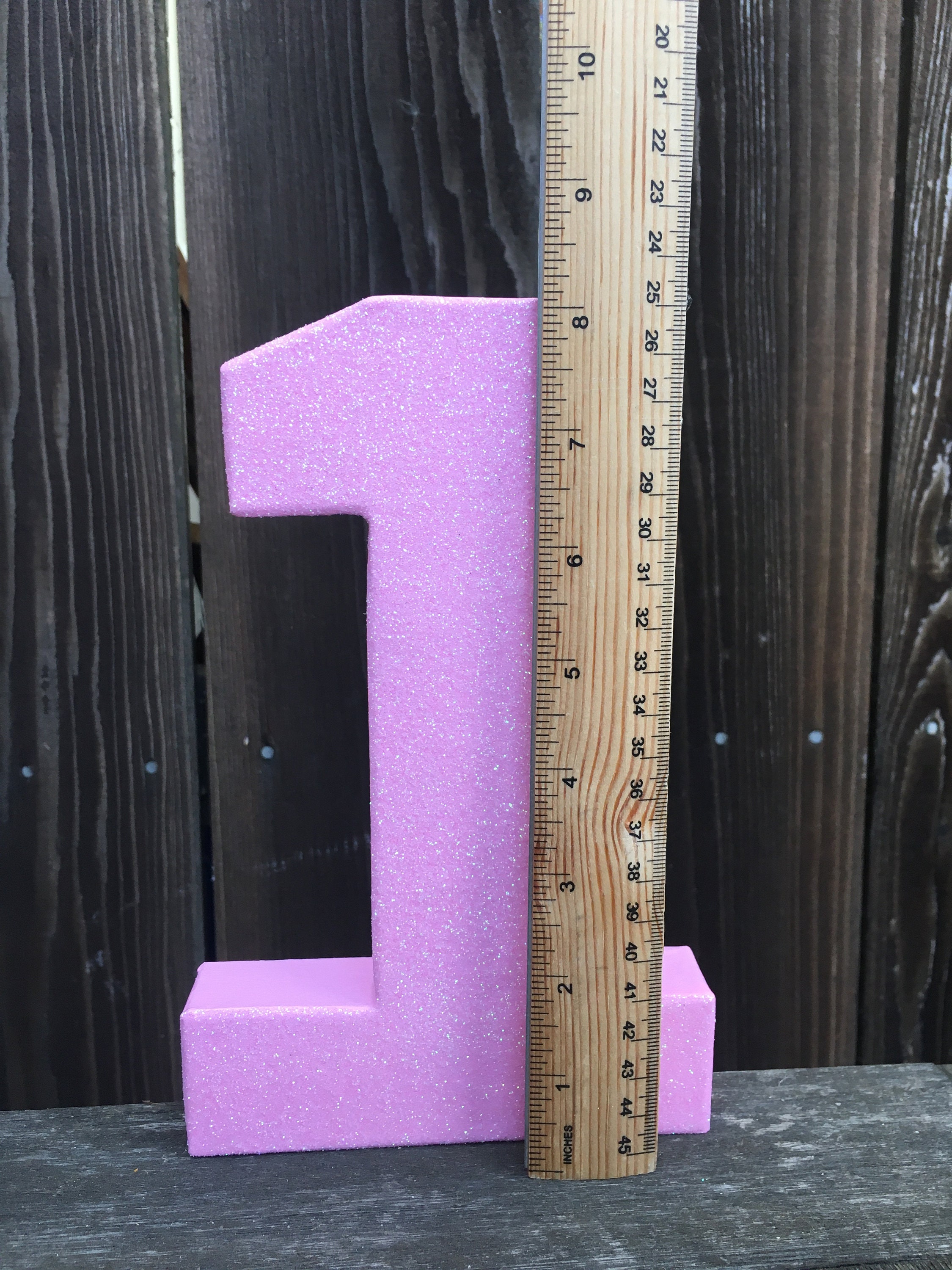 Number 1 Photo Prop, First Birthday, Pink 1, Pink, Glitter, Cake Smash ...