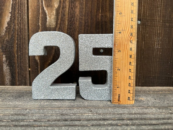 Number 25 Cake Topper Cake Topper Number 25 Photo Prop 25th - Etsy