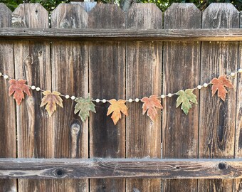 Fall Leaf Banner - Etsy