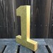 Number 1 Photo Prop, First Birthday, Gold, Glittered, Cake Smash, 1st ...