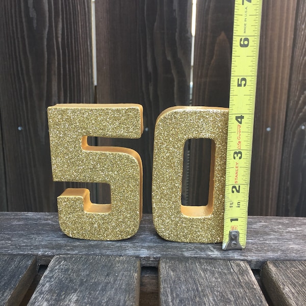 Glitter Table Number - Etsy