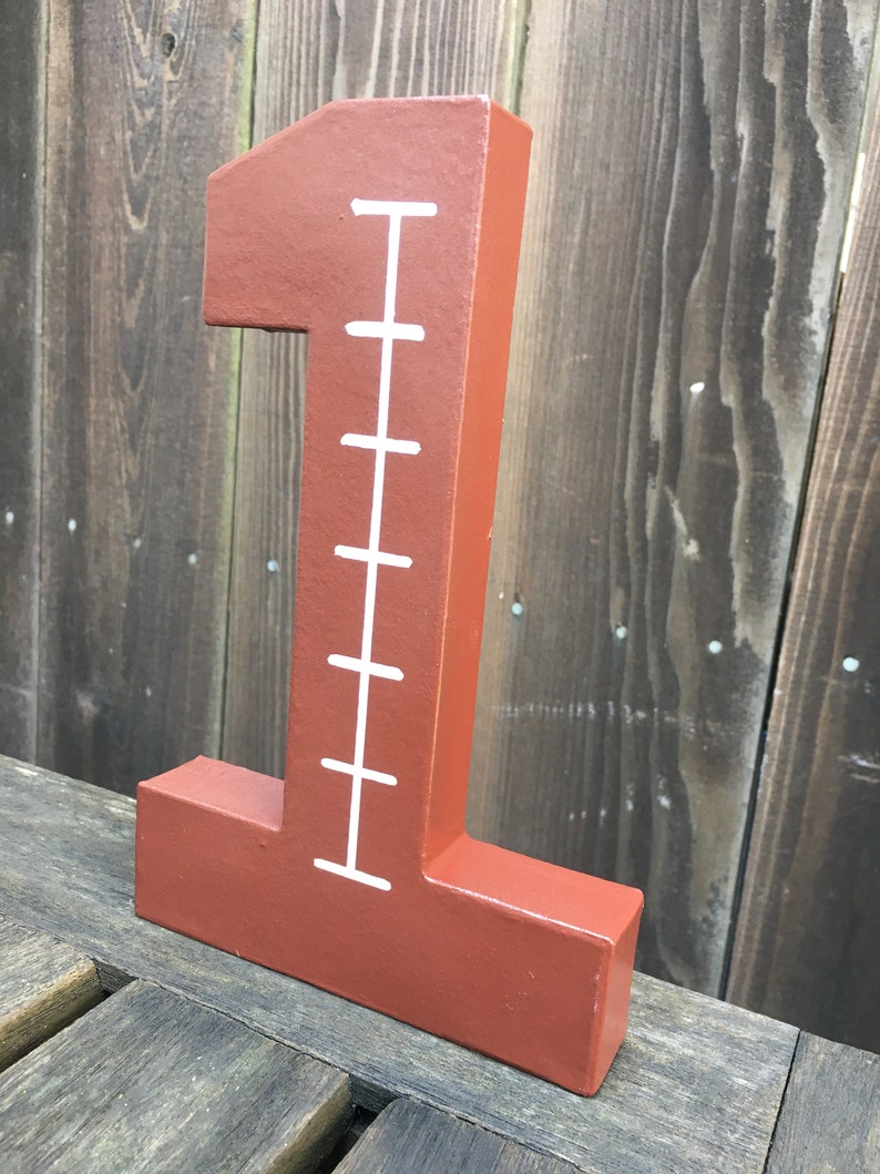 Number 1 Photo Prop,first Birthday,football Number 1,sports Birthday ...
