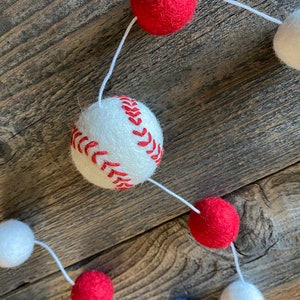 Baseball Garland,felt Ball Garland,baseball Banner,sports Decor,first ...