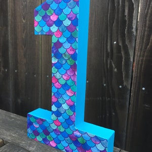 Number 1 Photo Prop, Mermaid Theme, Mermaid, First Birthday,under the ...